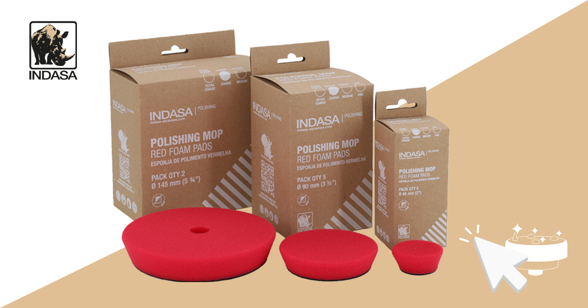 POLISHING MOP RED FOAM PAD