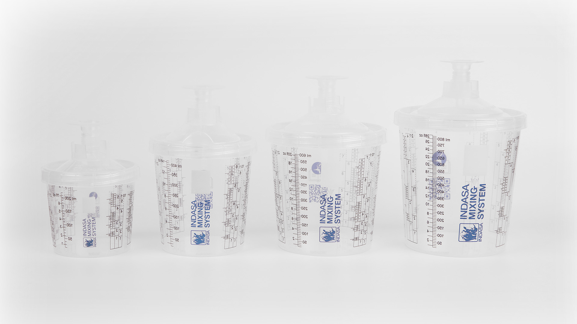 INDASA MIXING SYSTEM FILTERED LIDS 400ml